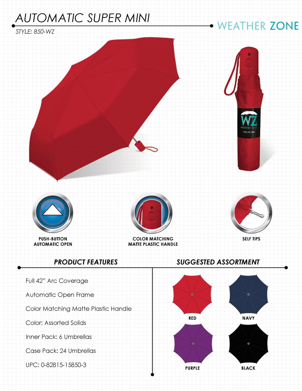 Weather Zone Umbrella Catalog